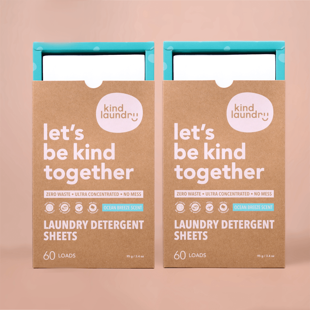 Eco-Friendly Laundry Detergent Sheets - Ocean Breeze (2 boxes) – Kind ...